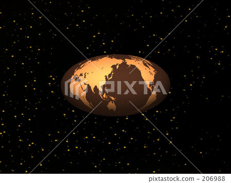 Black Back Earth - Stock Illustration [206988] - PIXTA