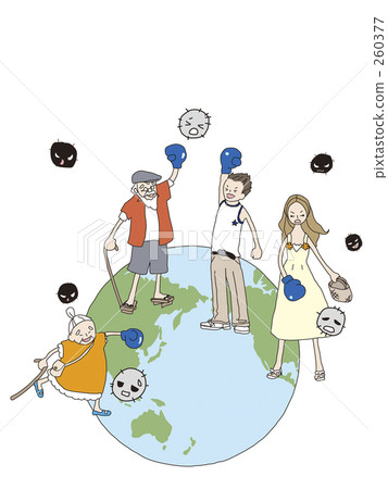 Healthy people [repellent virus! ] - Stock Illustration [260377] - PIXTA