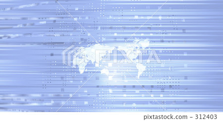 Horizon line world map - Stock Illustration [312403] - PIXTA