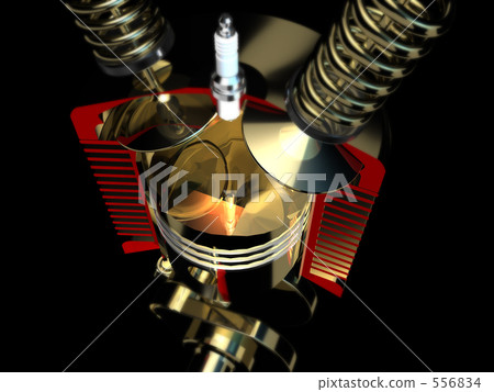 Skeleton 4ST engine 02 - Stock Illustration [556834] - PIXTA