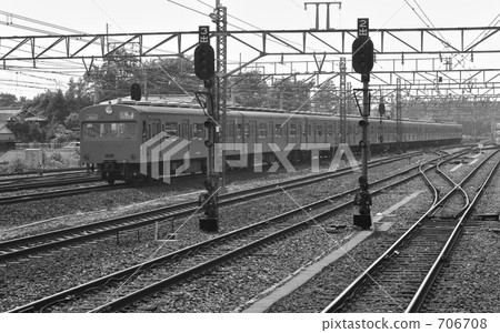 Railway · JNR Joban Line Abiko Station Showa 53... - Stock Photo ...