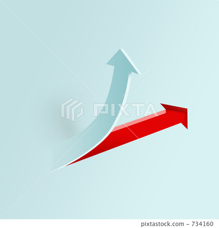 rise, arrow, arrows - Stock Illustration [734160] - PIXTA