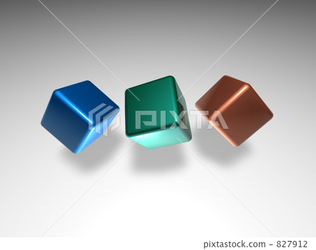 Rounded Cube / 3 colors - Stock Illustration [827912] - PIXTA