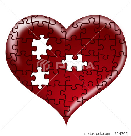 Missing Heart Puzzle - Stock Illustration [834765] - PIXTA