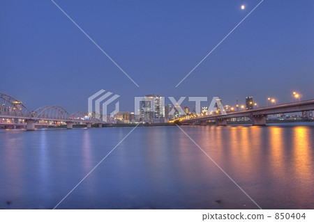 yodo river, bridge, bridges - Stock Photo [850404] - PIXTA