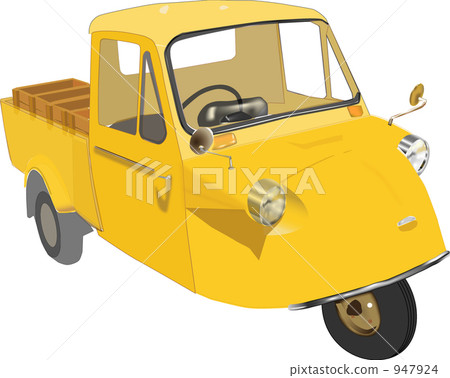 I wrote the Daihatsu Midget (Miwa car) I saw in... - Stock Illustration ...