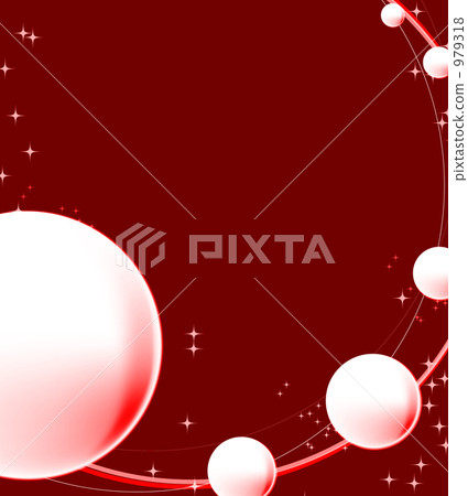 Red universe and ball - Stock Illustration [979318] - PIXTA