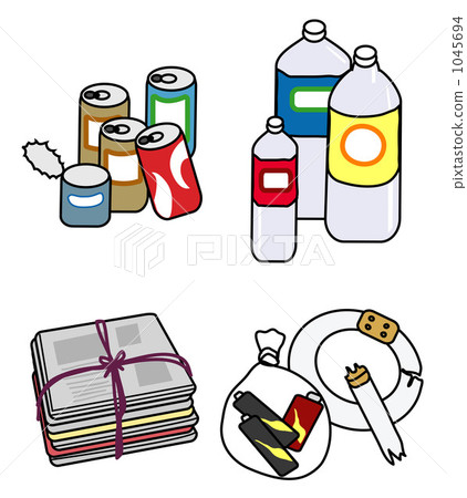 Garbage classification 2 - Stock Illustration [1045694] - PIXTA