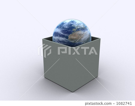 Earth In Box - Stock Illustration [1082741] - PIXTA