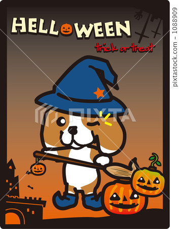 halloween, magician, beagle - Stock Illustration [1088909] - PIXTA