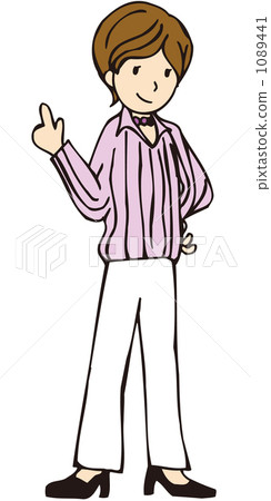 A boyish lady - Stock Illustration [1089441] - PIXTA