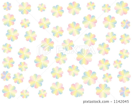 Rainbow-colored clover - Stock Illustration [1142045] - PIXTA