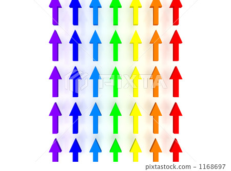 Rainbow arrow - Stock Illustration [1168697] - PIXTA