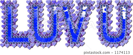 Heart's LUV U Blue - Stock Illustration [1174113] - PIXTA