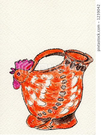 pitcher, orange, chicken - Stock Illustration [1239042] - PIXTA