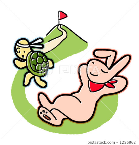 rabbit and turtle - Stock Illustration [1256962] - PIXTA