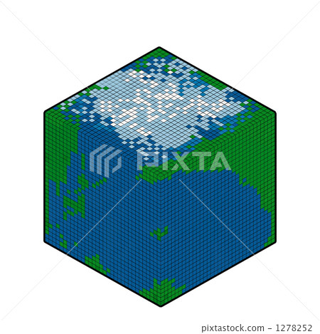 Square earth - Stock Illustration [1278252] - PIXTA