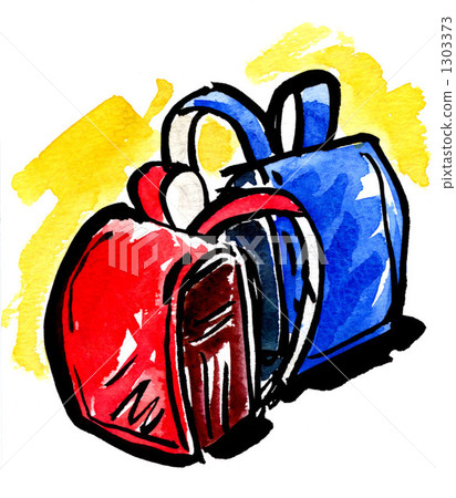 School bag 010 - Stock Illustration [1303373] - PIXTA