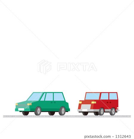 2 cars - Stock Illustration [1312643] - PIXTA