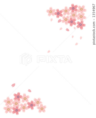 Cherry tree frame - Stock Illustration [1354967] - PIXTA