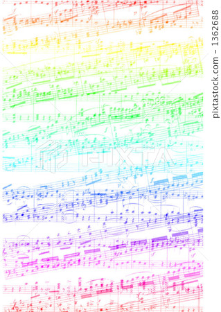 Rainbow color score - Stock Illustration [1362688] - PIXTA