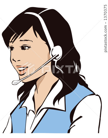 Telephone operator - Stock Illustration [1370375] - PIXTA