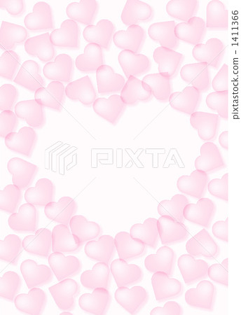 Heart peach color - Stock Illustration [1411366] - PIXTA
