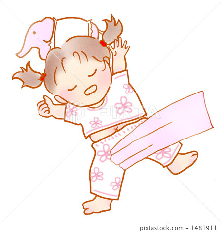 girl, young girl, nap - Stock Illustration [1481911] - PIXTA