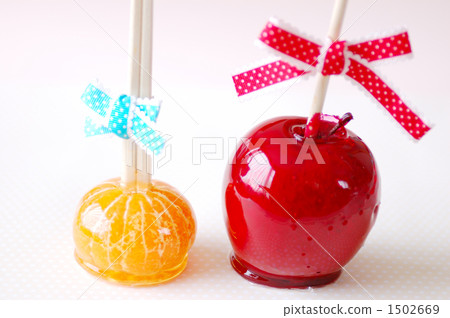 太妃糖蘋果 糖葫蘆 彩帶-照片素材（圖片） [1502669] - PIXTA圖庫