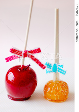 太妃糖蘋果 糖葫蘆 彩帶-照片素材（圖片） [1502672] - PIXTA圖庫