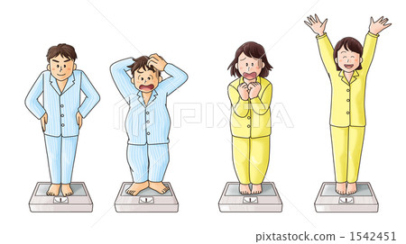 On the scale - Stock Illustration [1542451] - PIXTA