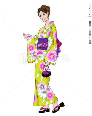yukata - Stock Illustration [1548688] - PIXTA
