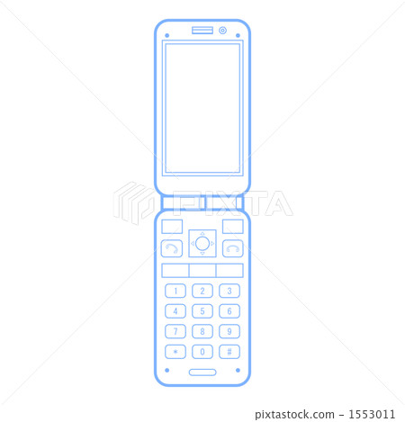 Mobile phone (deformation / line drawing) - Stock Illustration [1553011 ...