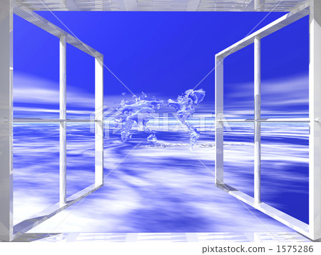 by the window, window frame, world map - Stock Illustration [1575286 ...