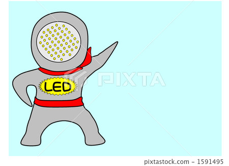 LED Man - Stock Illustration [1591495] - PIXTA