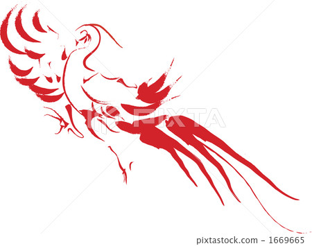 phoenix, vermilion bird, bird - Stock Illustration [1669665] - PIXTA