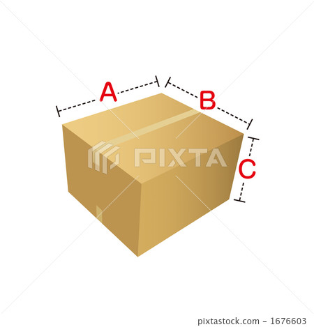 Illustration of cardboard size - Stock Illustration [1676603] - PIXTA