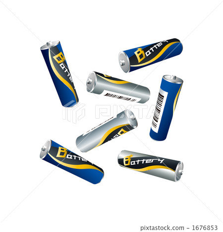 Illustration of AA batteries - Stock Illustration [1676853] - PIXTA