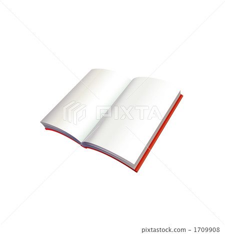 Illustration of an open red book - Stock Illustration [1709908] - PIXTA