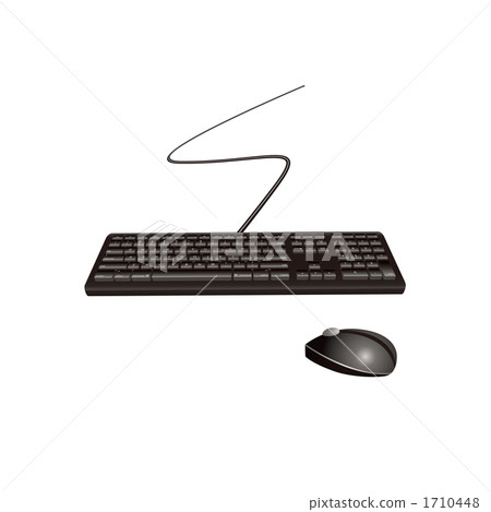 Illustration of keyboard and mouse - Stock Illustration [1710448] - PIXTA