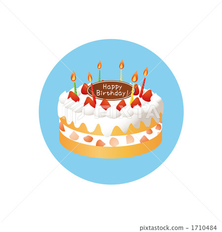 Birthday cake illustration - Stock Illustration [1710484] - PIXTA