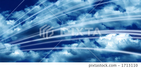 Flowing cloud - Stock Illustration [1713110] - PIXTA