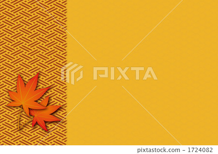 Momiji-02 (background material) Japanese... - Stock Illustration ...