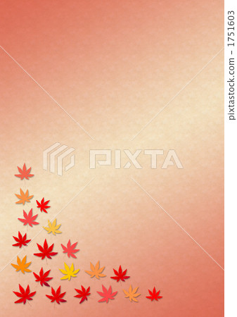 Momiji background material - Stock Illustration [1751603] - PIXTA