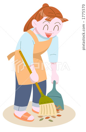 Sweeping up - Stock Illustration [1775570] - PIXTA