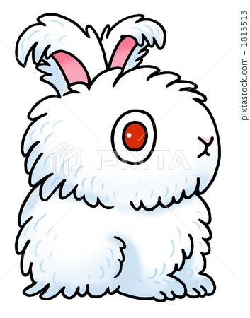 Angora rabbit (white) - Stock Illustration [1813513] - PIXTA