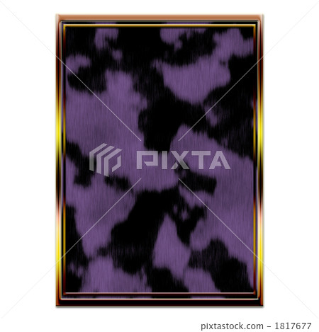 Purple Fur Frame with double border - Stock Illustration [1817677] - PIXTA