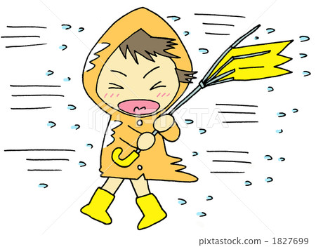 Typhoon Girls - Stock Illustration [1827699] - PIXTA