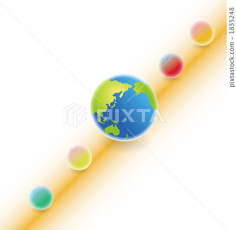 text space, globe, globes - Stock Illustration [1835248] - PIXTA