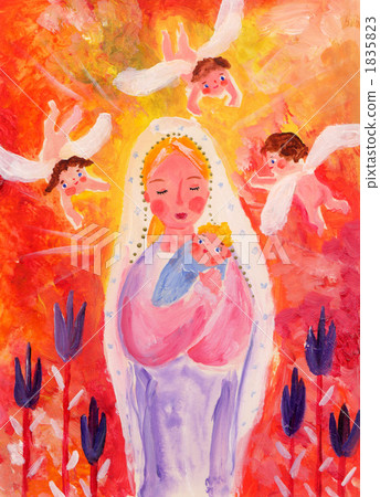 maria, the virgin mary, person - Stock Illustration [1835823] - PIXTA